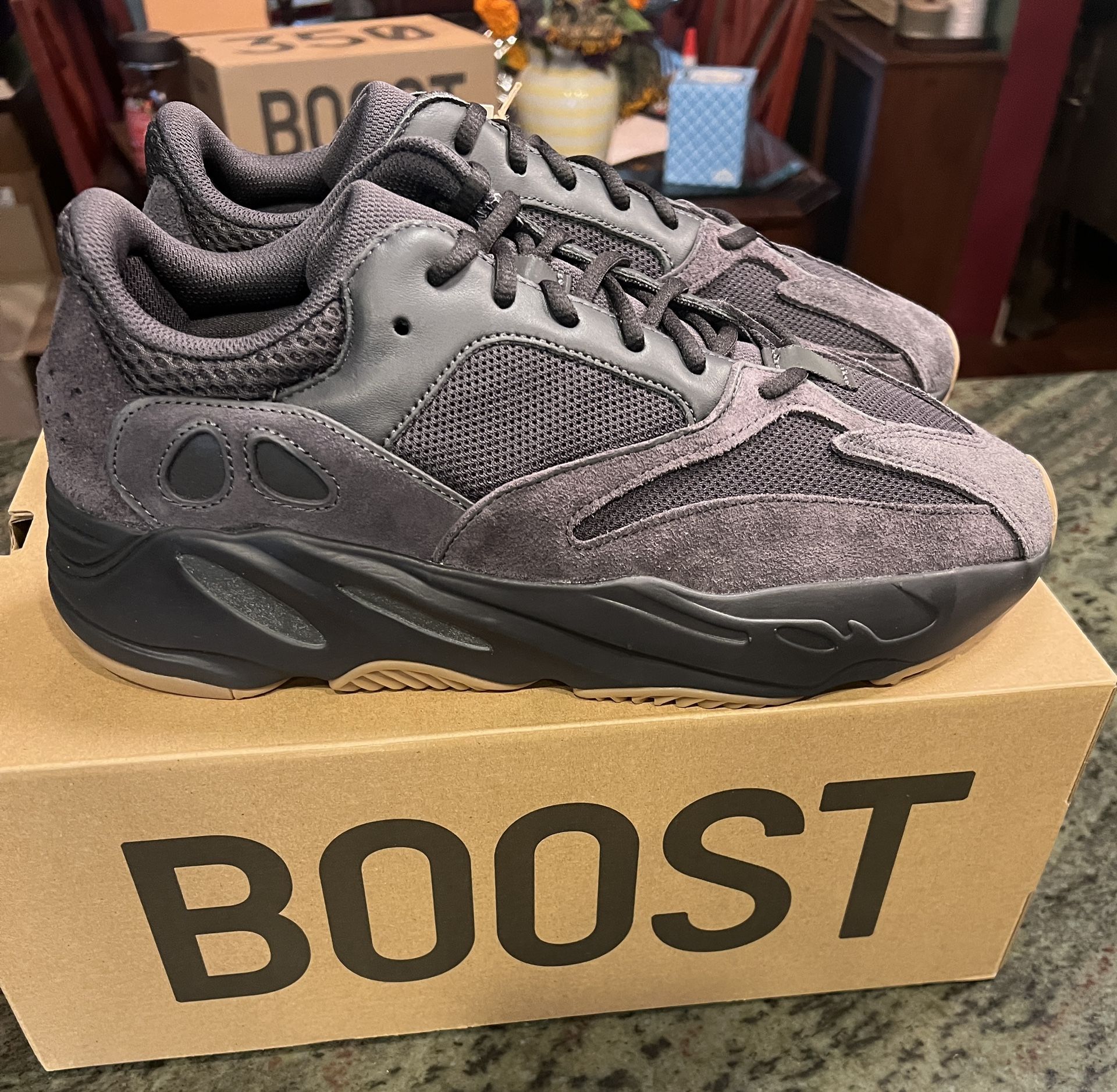 Adidas Yeezy Boost 700 V1 Utility Black FV5 Mens Size 12 Authentic Air ...