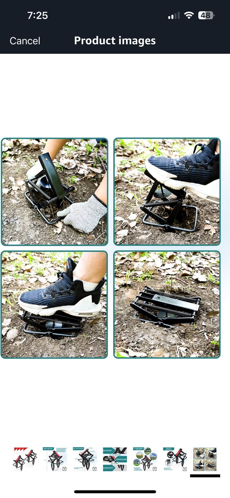 Mole Traps, Black Galvanized Steel Scissor Trap, Mole Killer ...