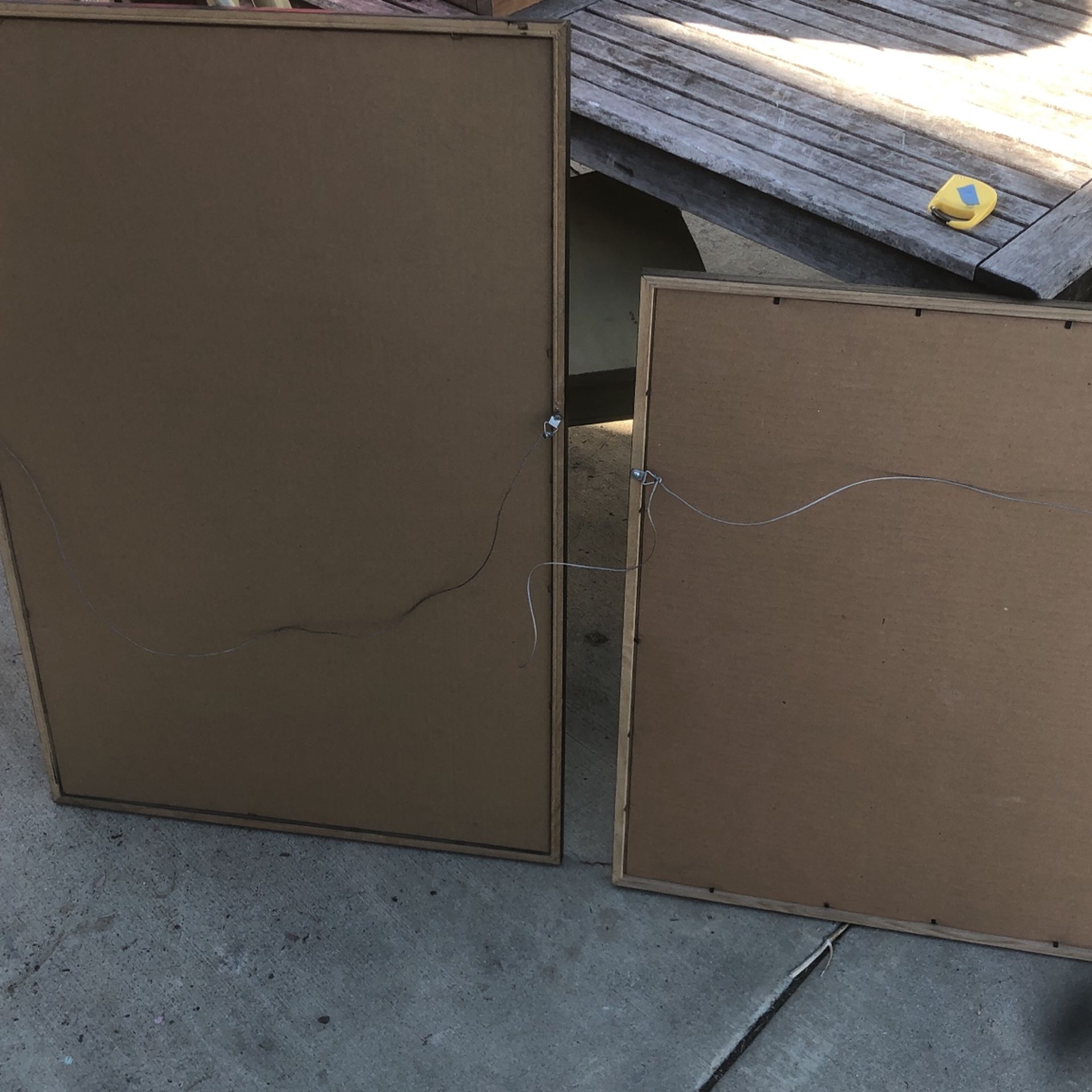 2x Wood Glass Frames Black 25x37” And 23x29” for Sale in Los Angeles ...