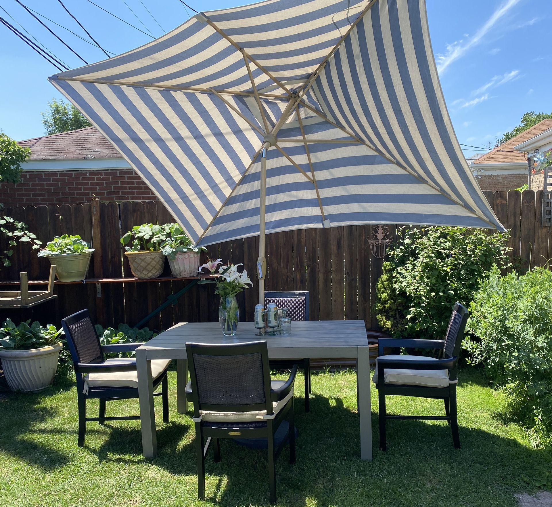 8 Piece Outdoor Patio, Porch, Garden Set With Smith & Hawkens Chairs ...
