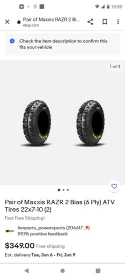 Maxxis Razr Atv Tires