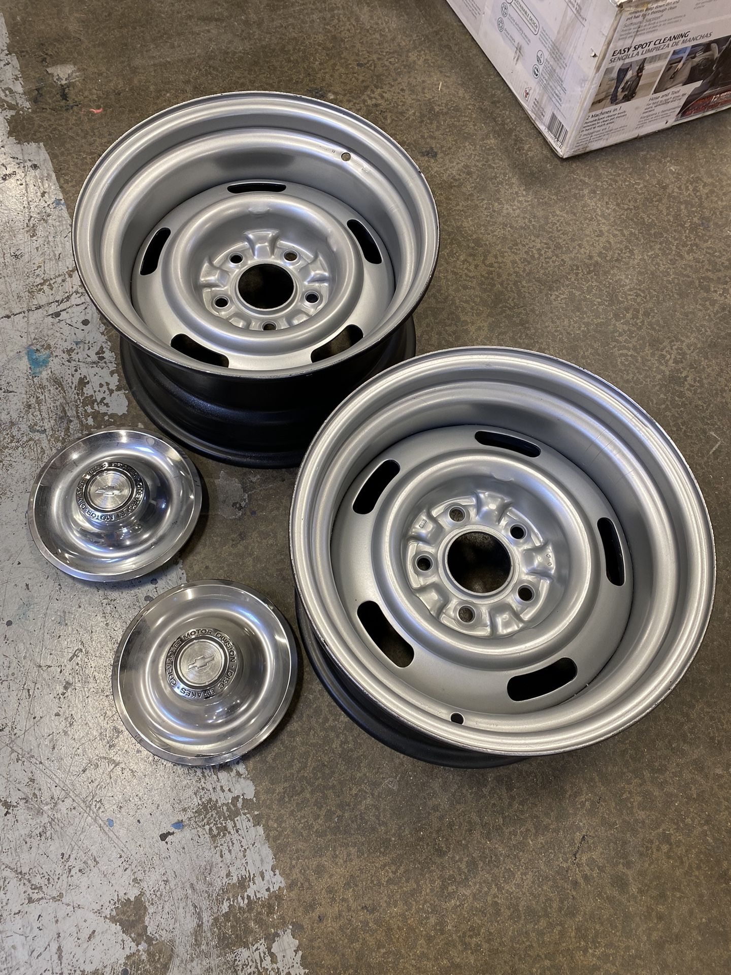 GM Corvette Chevrolet 15x8 4" Backspace 5x4.75 5x120.7 Rally Wheels ...