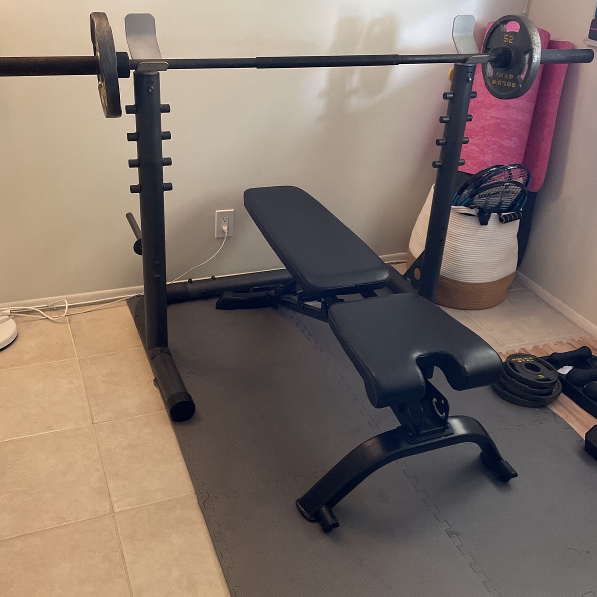 Olympic Weight Bench Set for Sale in Pompano Beach, FL - OfferUp