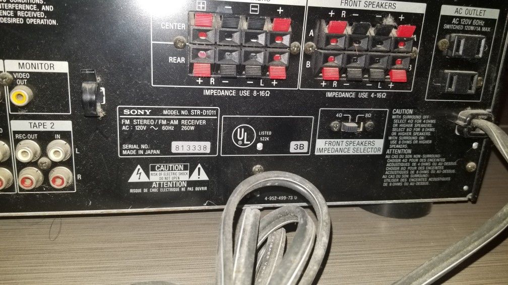 Sony receiver model STR-D1011 for Sale in Brooklyn, NY - OfferUp