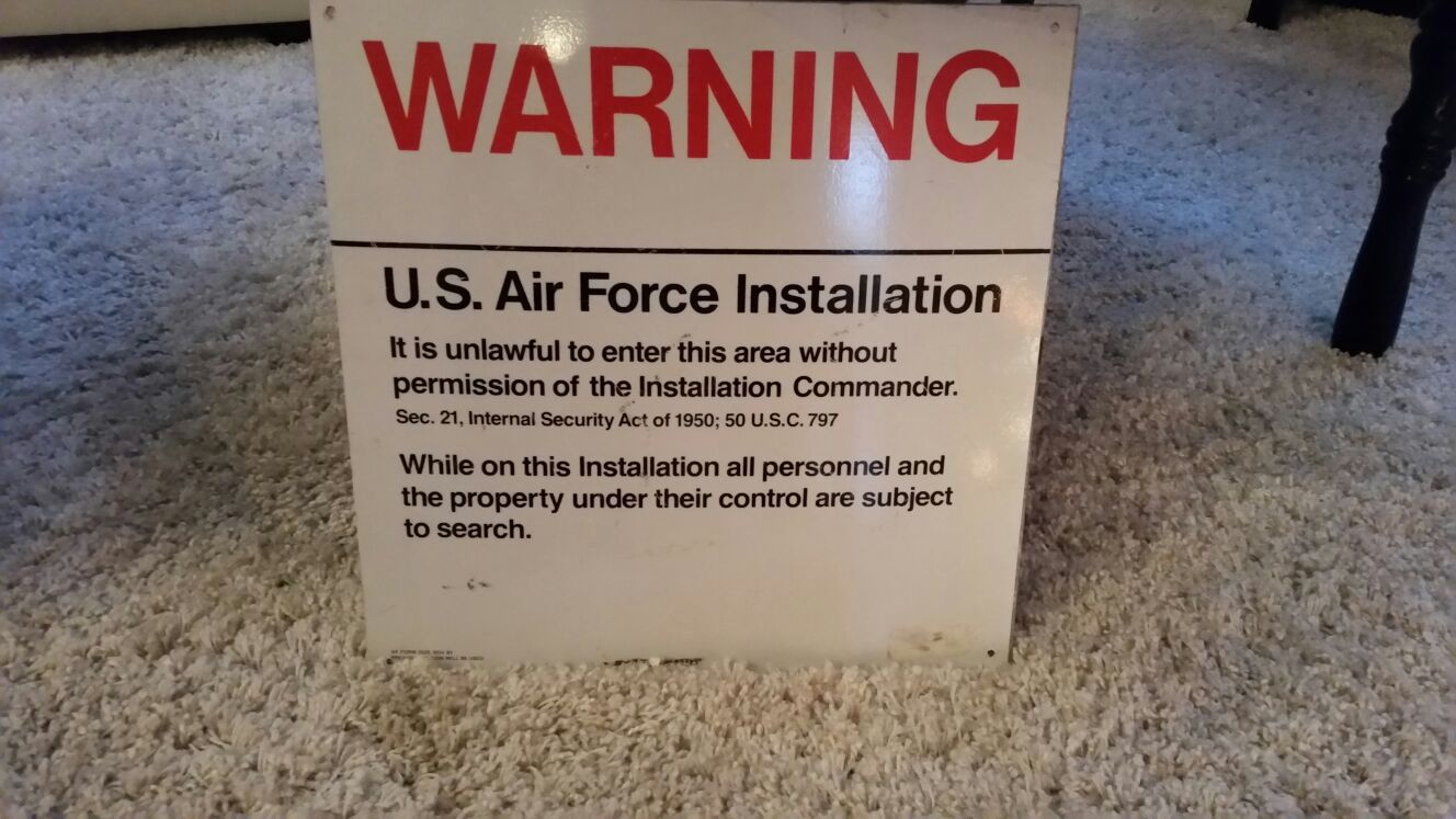 Restricted Area Air Force Sign Man Cave for Sale in Henderson, NV - OfferUp