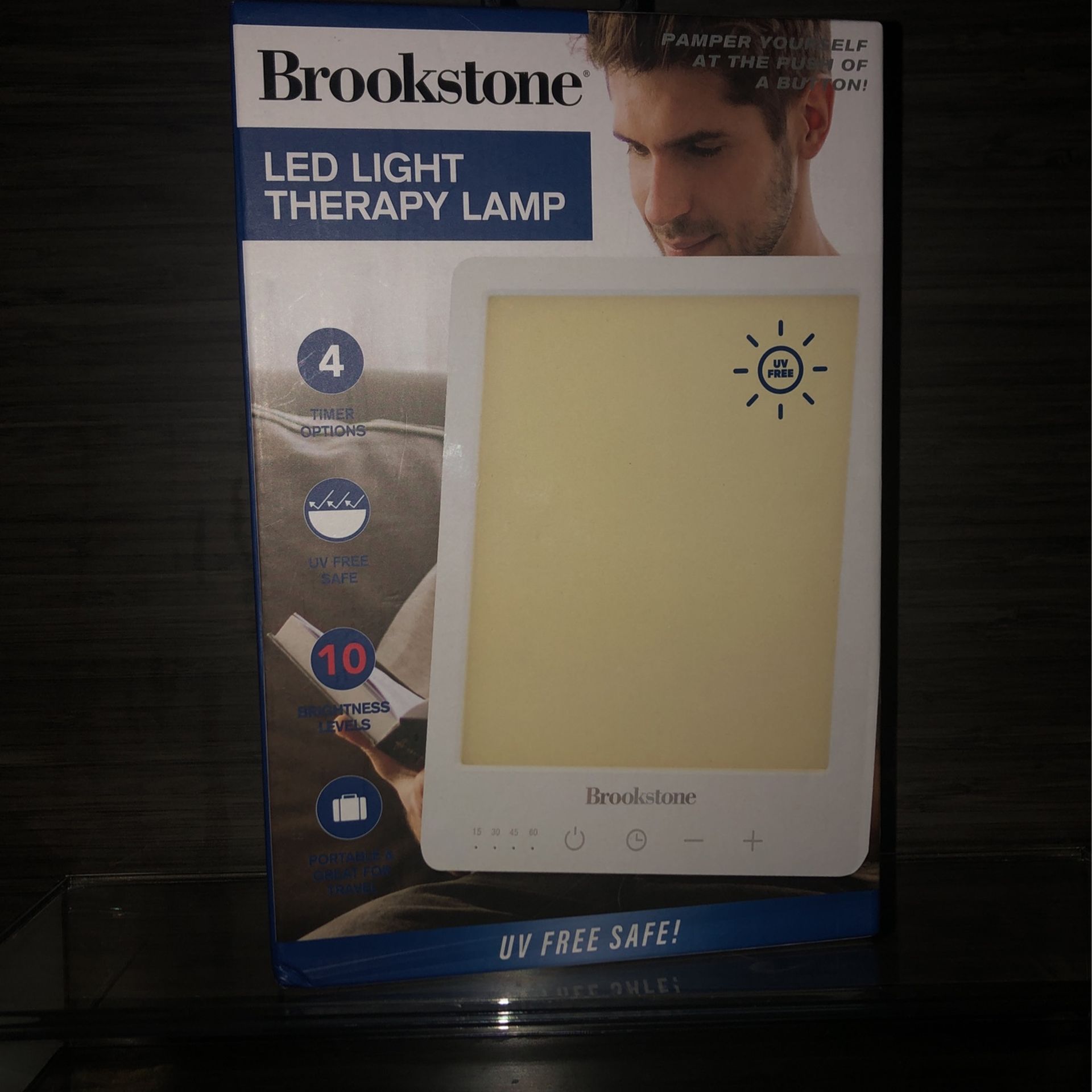 Brand NEW! Brookstone - LED Light Therapy Lamp (((PENDING PICK UP 5-6pm ...