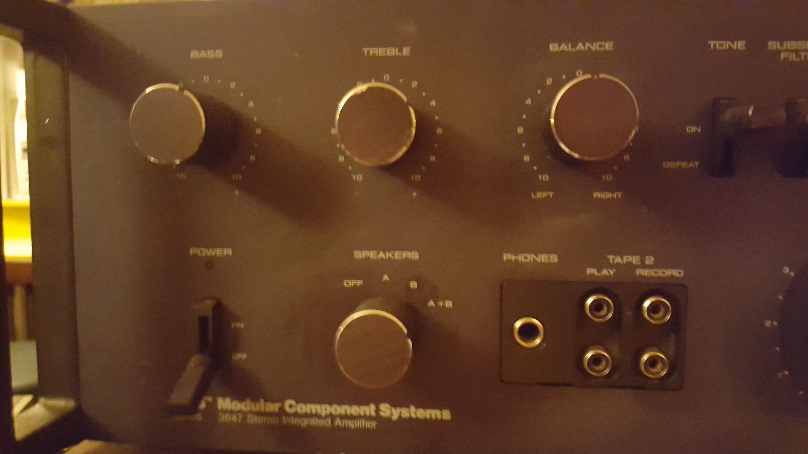 MCS 3847 Modular Component Systems stereo amplifier vintage audio gear ...