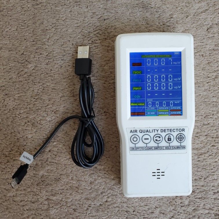 Air Quality Tester Air Detector with LCD Screen Multifunctional Air Gas ...