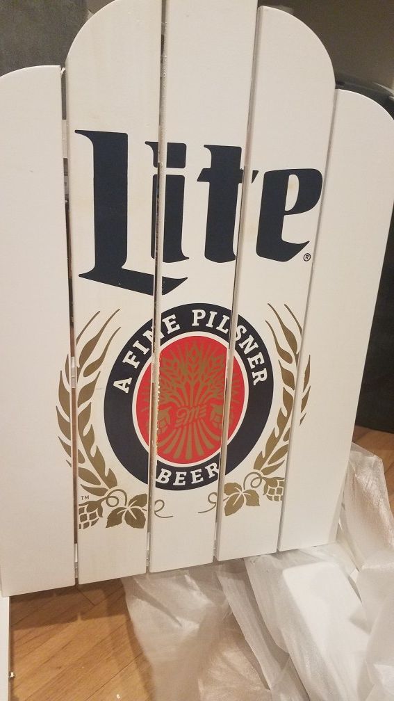 NEW Miller Lite Customized Adirondack Chair for Sale in Houston, TX ...