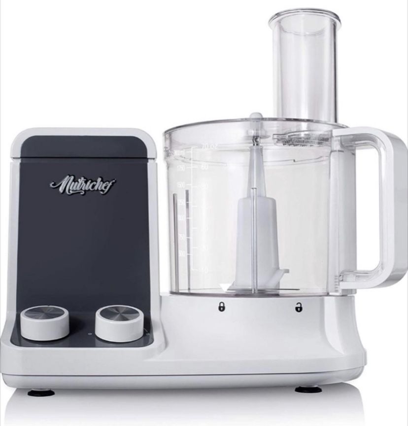 NutriChef NCFP8 Ultra Quiet 600 Watt Powered Electric food Processor ...