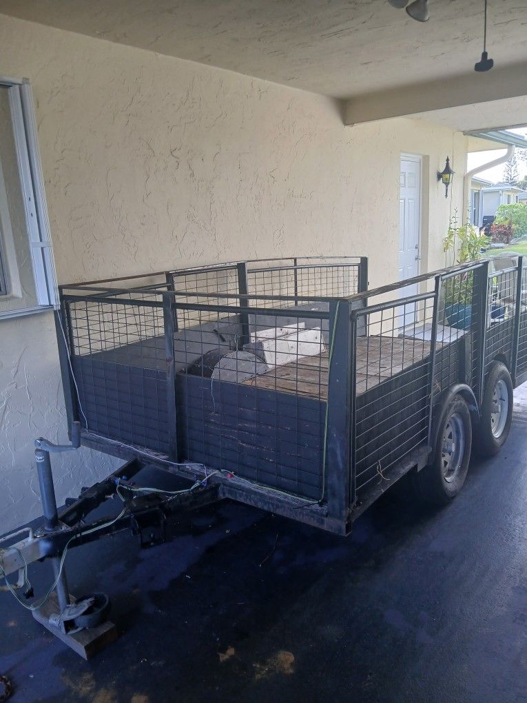 11' Bed Dual Heavy Duty Axle Trailer for Sale in Delray Beach, FL - OfferUp