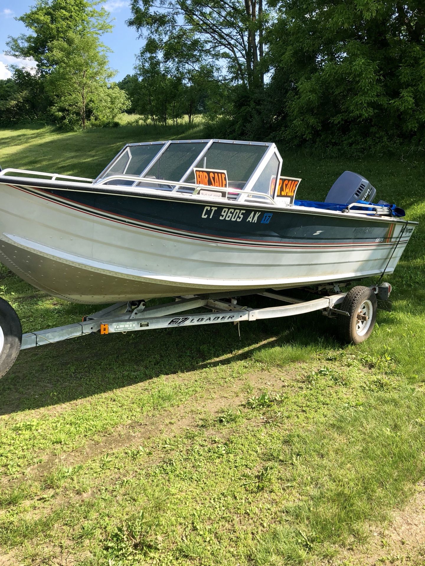 1998 sea nymph with a 2000 ; Johnson 90 hp fish and Ski 2200 obo for ...