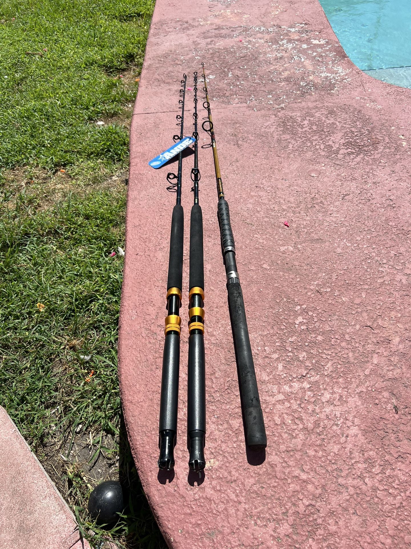 Lots Of 3 Fishing Rods ANDE Trolling & Jigging Rods for Sale in Miami ...