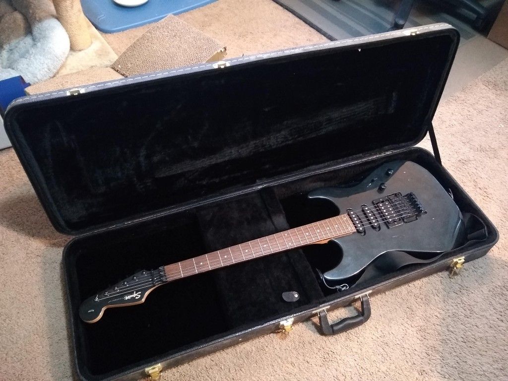 Squier Stagemaster HSS, Good Condition; with hard case for Sale in ...