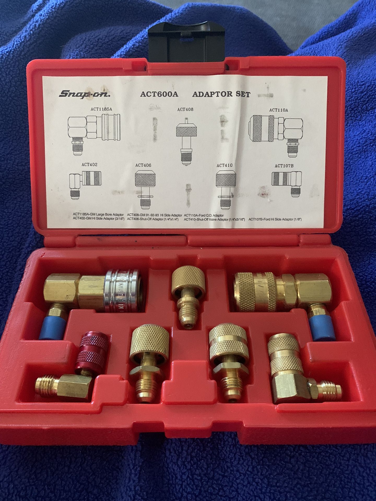 Blue Point Air Conditioning Adaptor Set ACT600A USA for Sale in Lemon ...