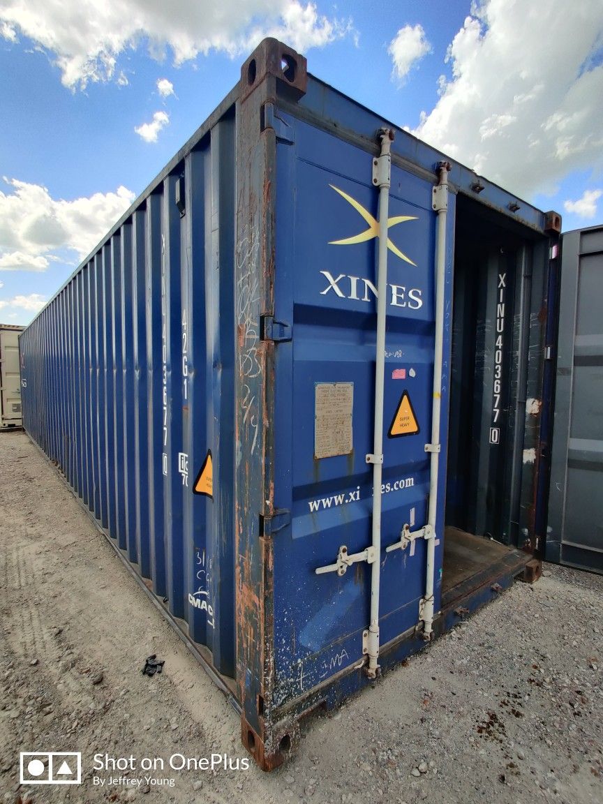 40ft Wind & Water Tight Shipping Containers For Sale for Sale in Irving ...