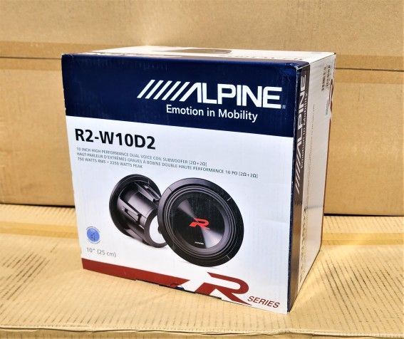 No Credit Needed Alpine R2 W10D2 Bass Speakers 10" Dual Voice Coil ...