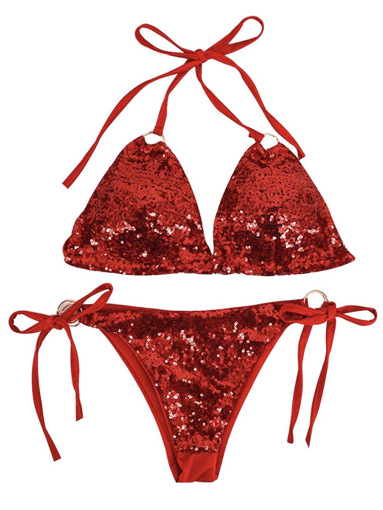 Red Sequin String Bikini for Sale in Kent, WA - OfferUp