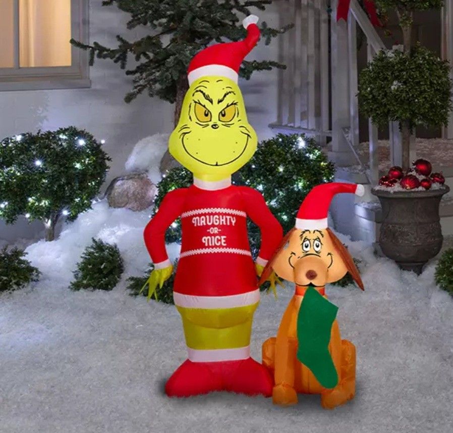 Grinch With Max Christmas Inflatable for Sale in Highland, CA - OfferUp