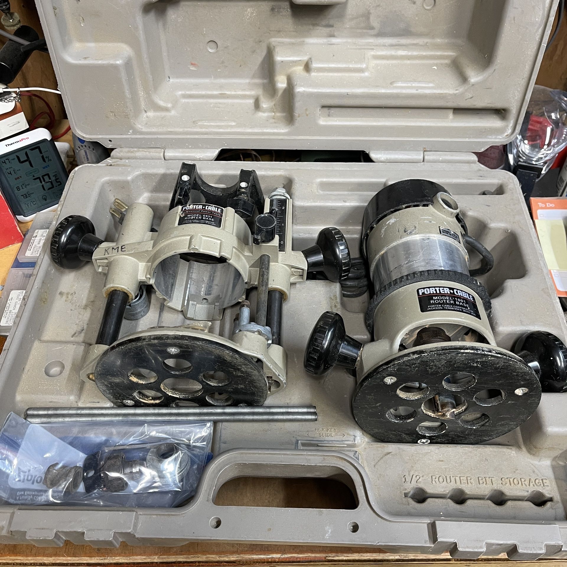 Porter Cable Router Type 5 6902 Motor 1001 Base 6931 Plunge Base With Case for Sale in Los Angeles CA OfferUp