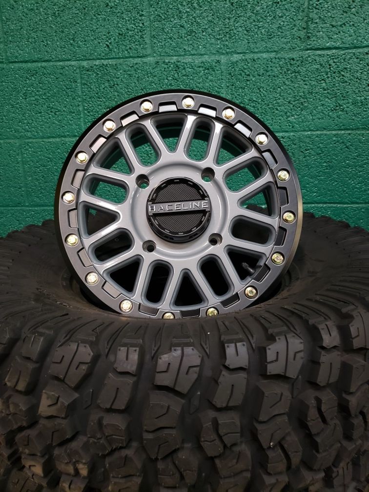 On Sale. Raceline 15x6 4x156 Beadlock Wheels & 30x10-15 Tires for. RZR ...