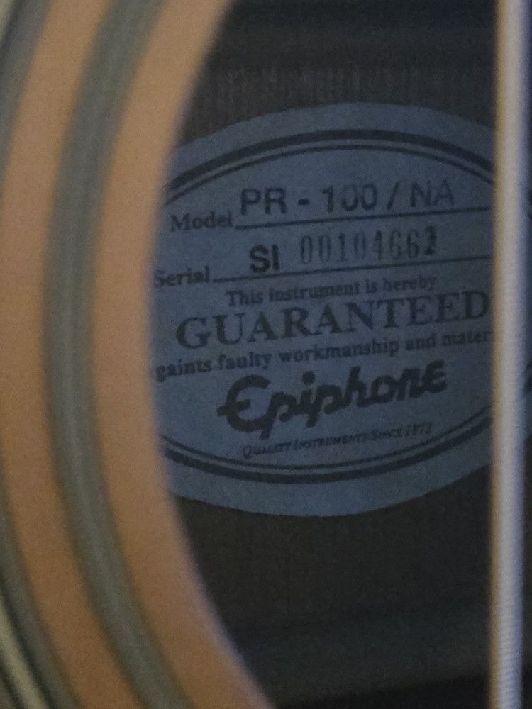 Epiphone DR-100NA 6 String Acoustic Guitar for Sale in Chandler, AZ ...