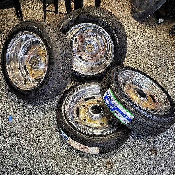 VW AP Appliance Wheels 15x5 15x7 Deep Dish Rims 62 63 Beetle 64 65 ...