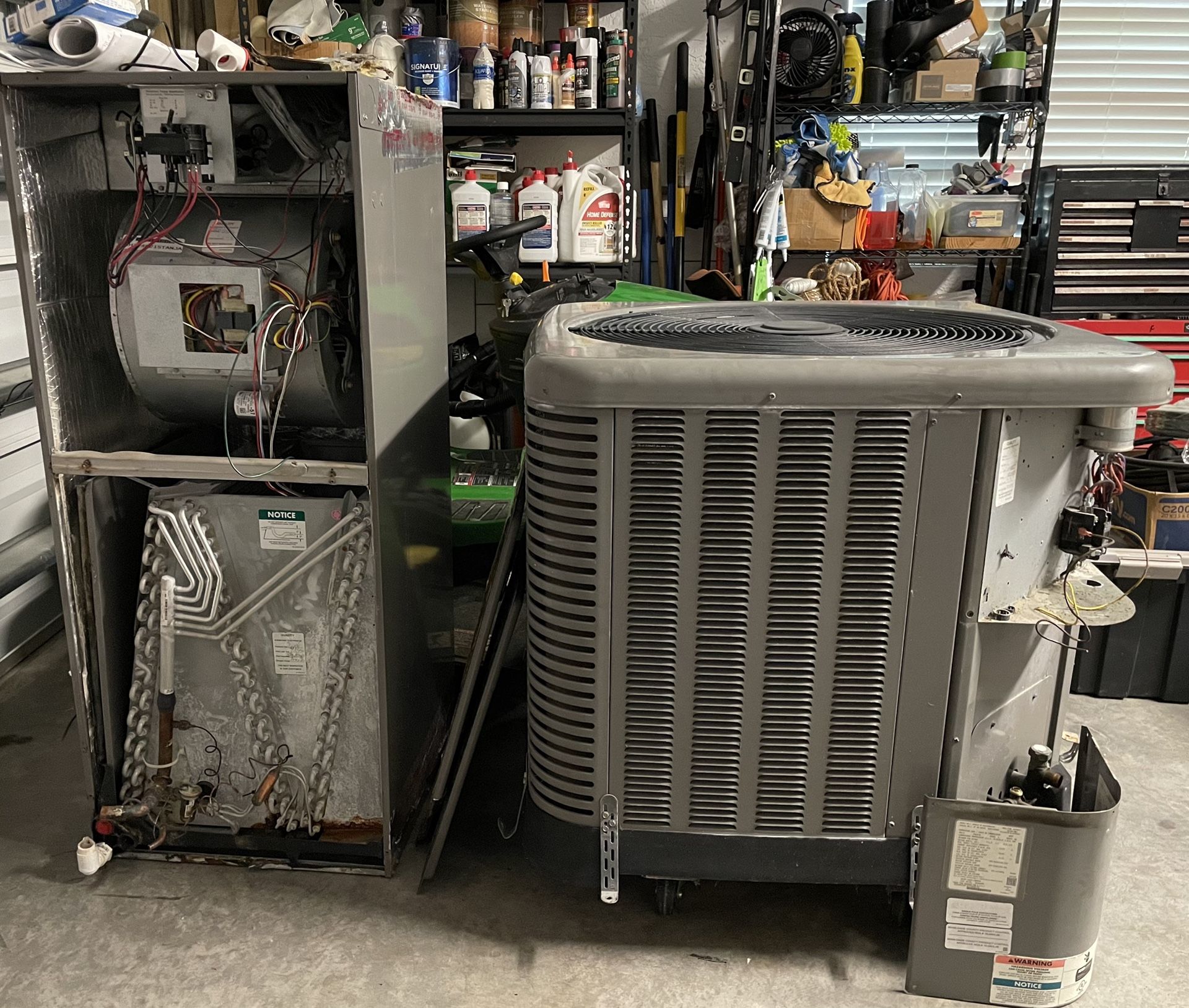 Ruud/Rheem 4 ton AC (condenser and air handler) for Sale in West Palm ...