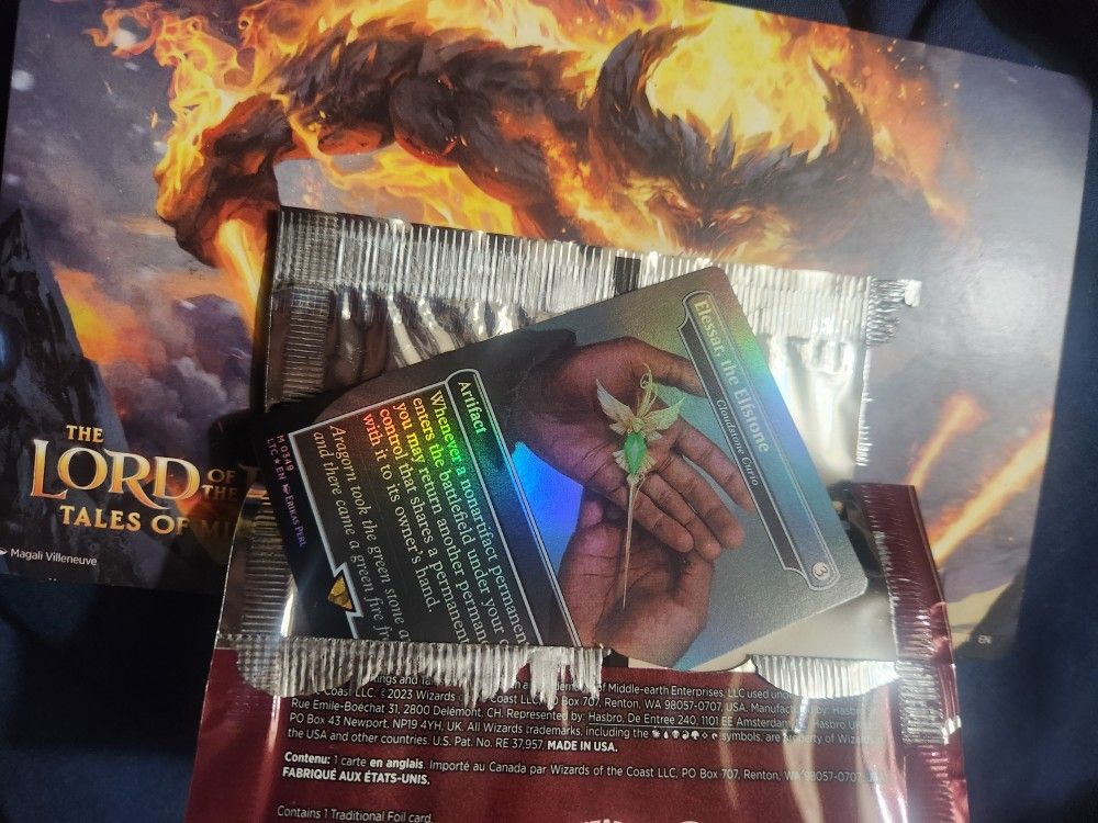 Magic the gathering lord of the rings Elessar, the elf stone holo ...
