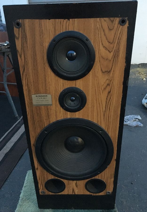 Pioneer home audio three-way speaker model number CS – R580 for Sale in ...