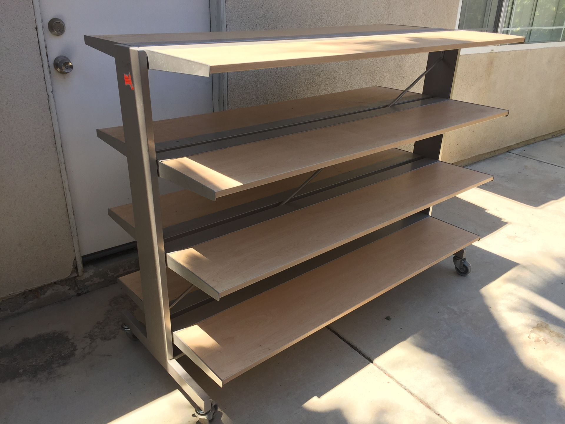 Heavy duty double sided shelf rack for Sale in Corona, CA - OfferUp
