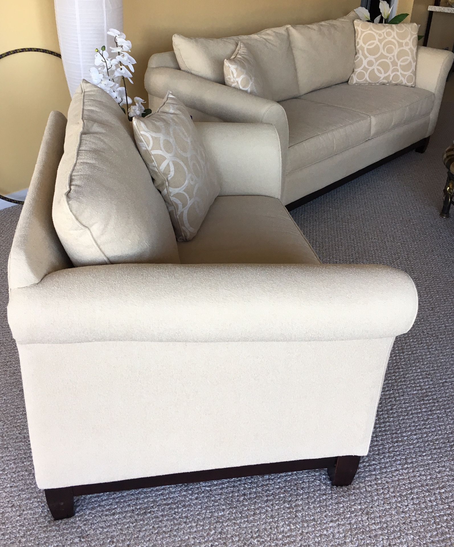 super comfortable couch and loveseat ready for a new home! for Sale in ...