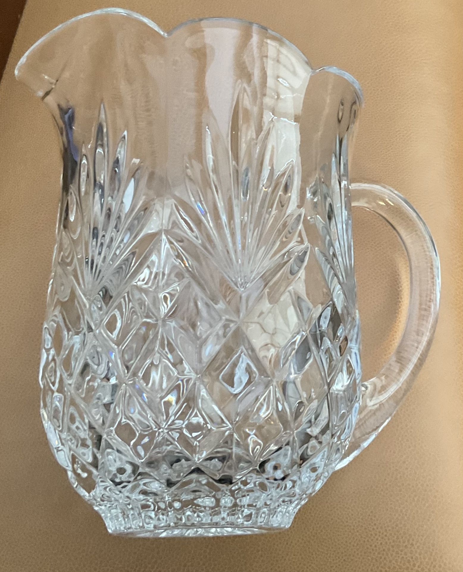Shannon By Godinger Dublin Collection Heavy Clear Crystal Pitcher for ...