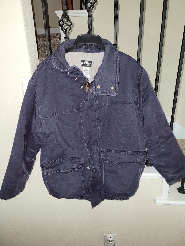 BULWARK FRC INSULATED NAVY BLUE ZIPPER UP JACKET for Sale in Pasadena ...