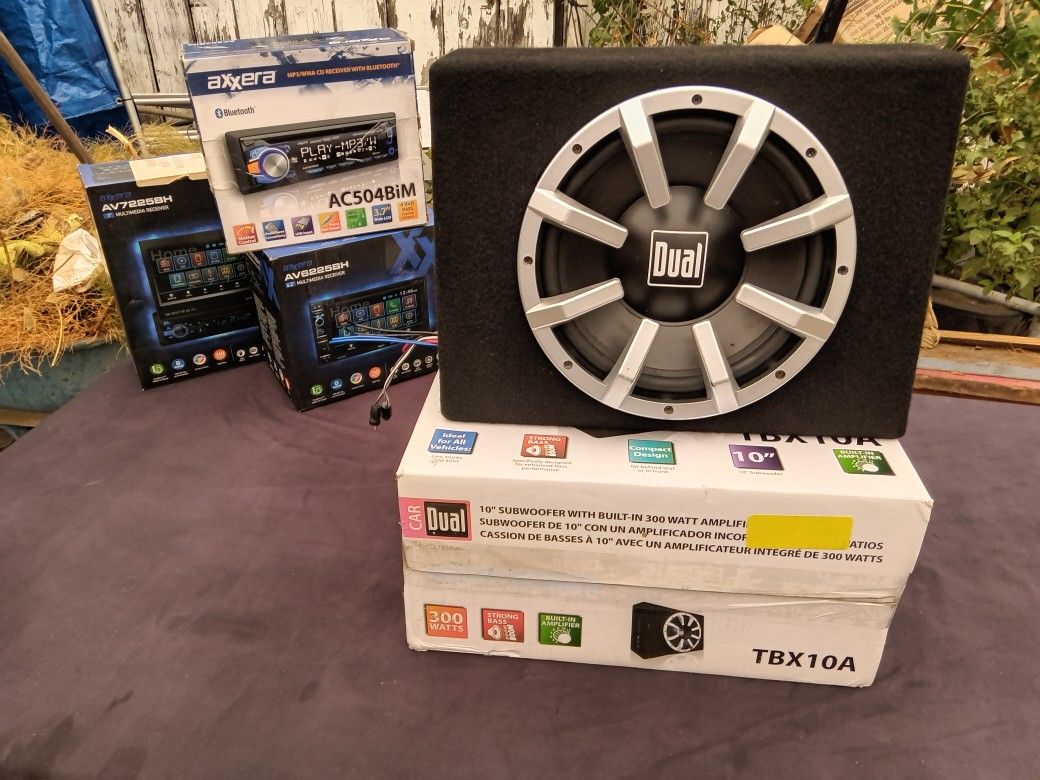 Dual Electronics TBX10A 10 inch High Performance Powered Subwoofer and ...