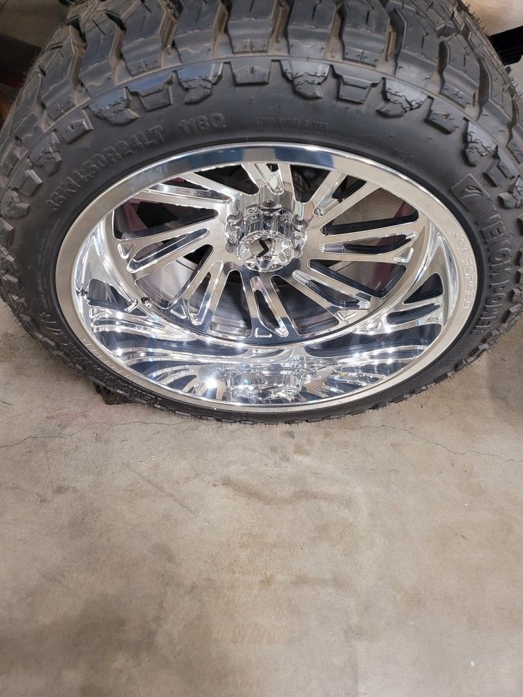 24x14 billet wheels 6x5.5 on 35x14.50R24 tires (K5 IS NOT FORSALE) for ...