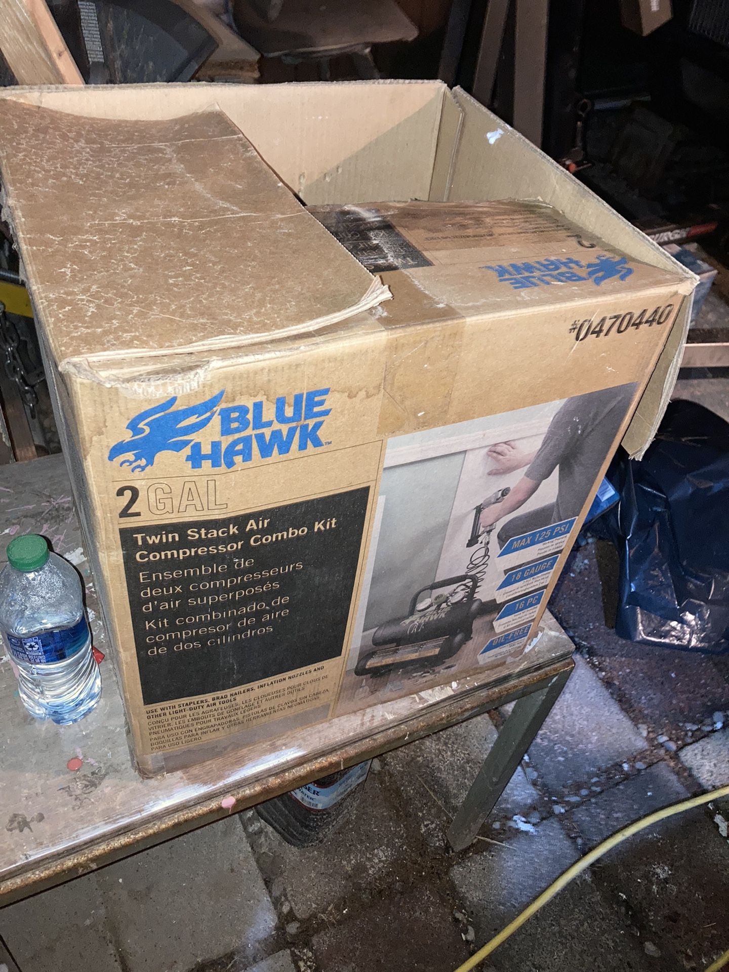 Blue Hawk Small air compressor And nailgun for Sale in Tacoma, WA - OfferUp