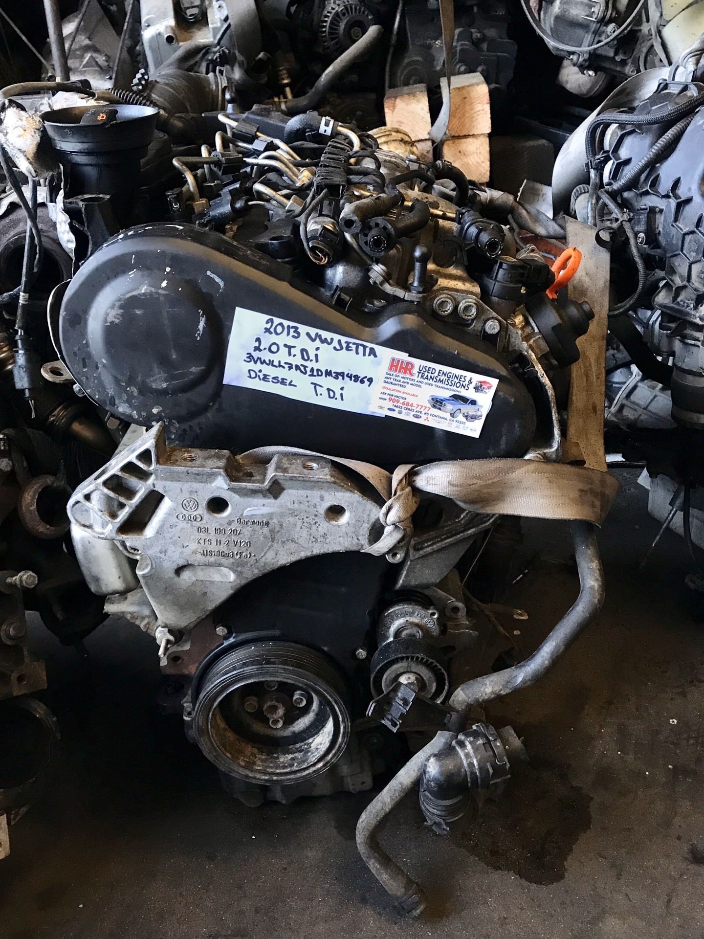 2013 VW Jetta 2.0 T.D.I Diesel Engine for Sale in Fontana, CA - OfferUp