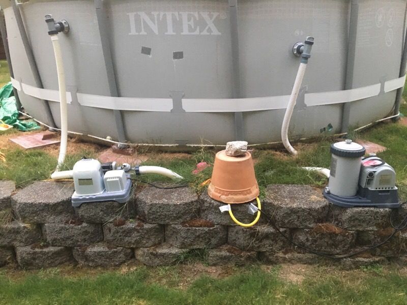 Intex 16x48 Ultra Frame Pool Full Set w/Saltwater System & Solar for ...