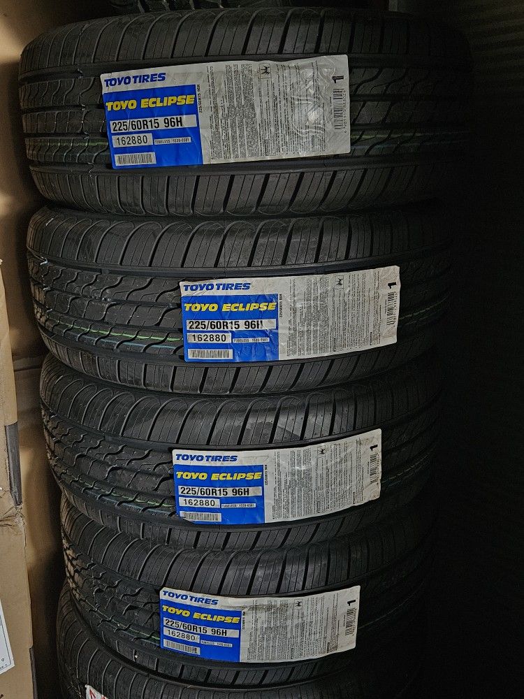 4 New Tires 225-60-15 Toyo Eclipse P225/60 R15 Inch Tire FREE Same Day Delivery To Most Inland ...