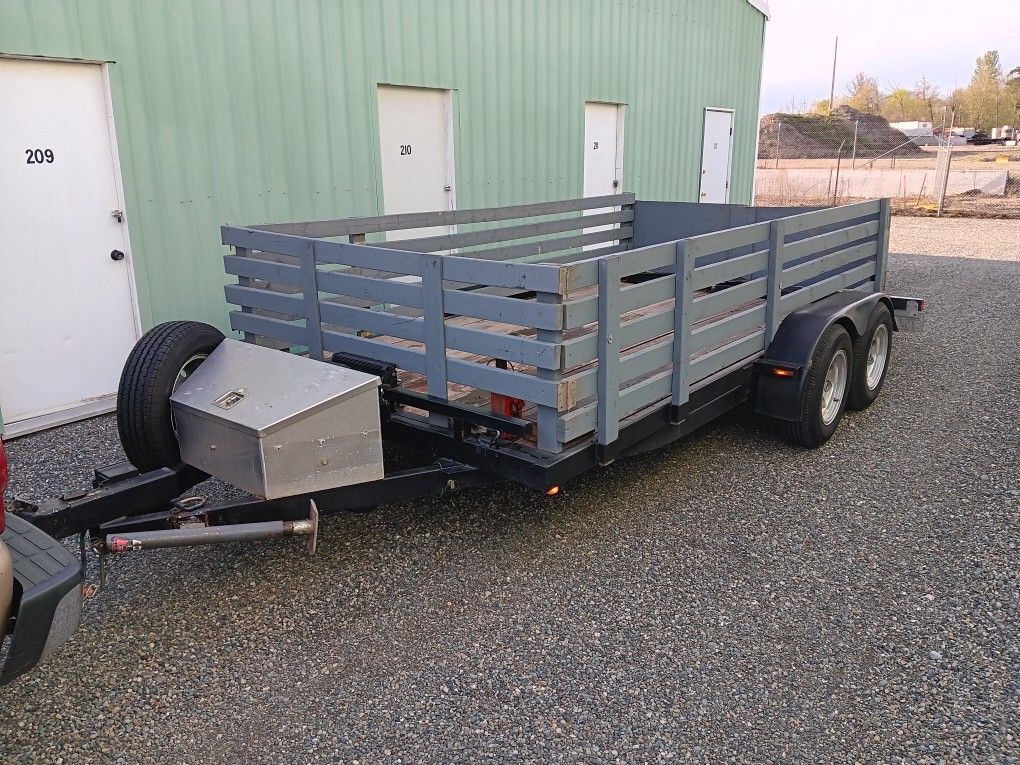 Tilt Car Trailer with removable side boards for Sale in Auburn, WA ...
