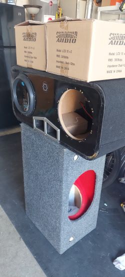 SUNDOWN AUDIO 10" Subwoofers & Rare JL AUDIO Ported REDEYE Box! for ...
