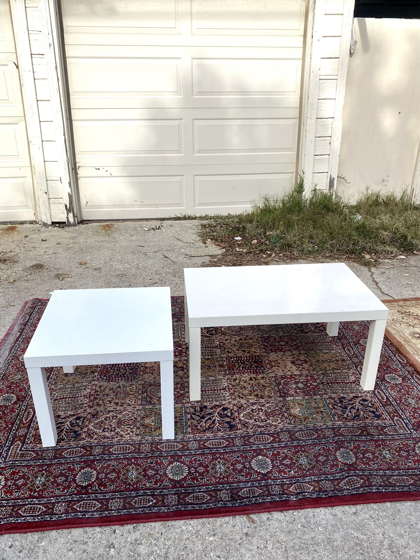 IKEA Lack Nesting Side End Tables Set of 2 White - Coffee Table Minimal ...