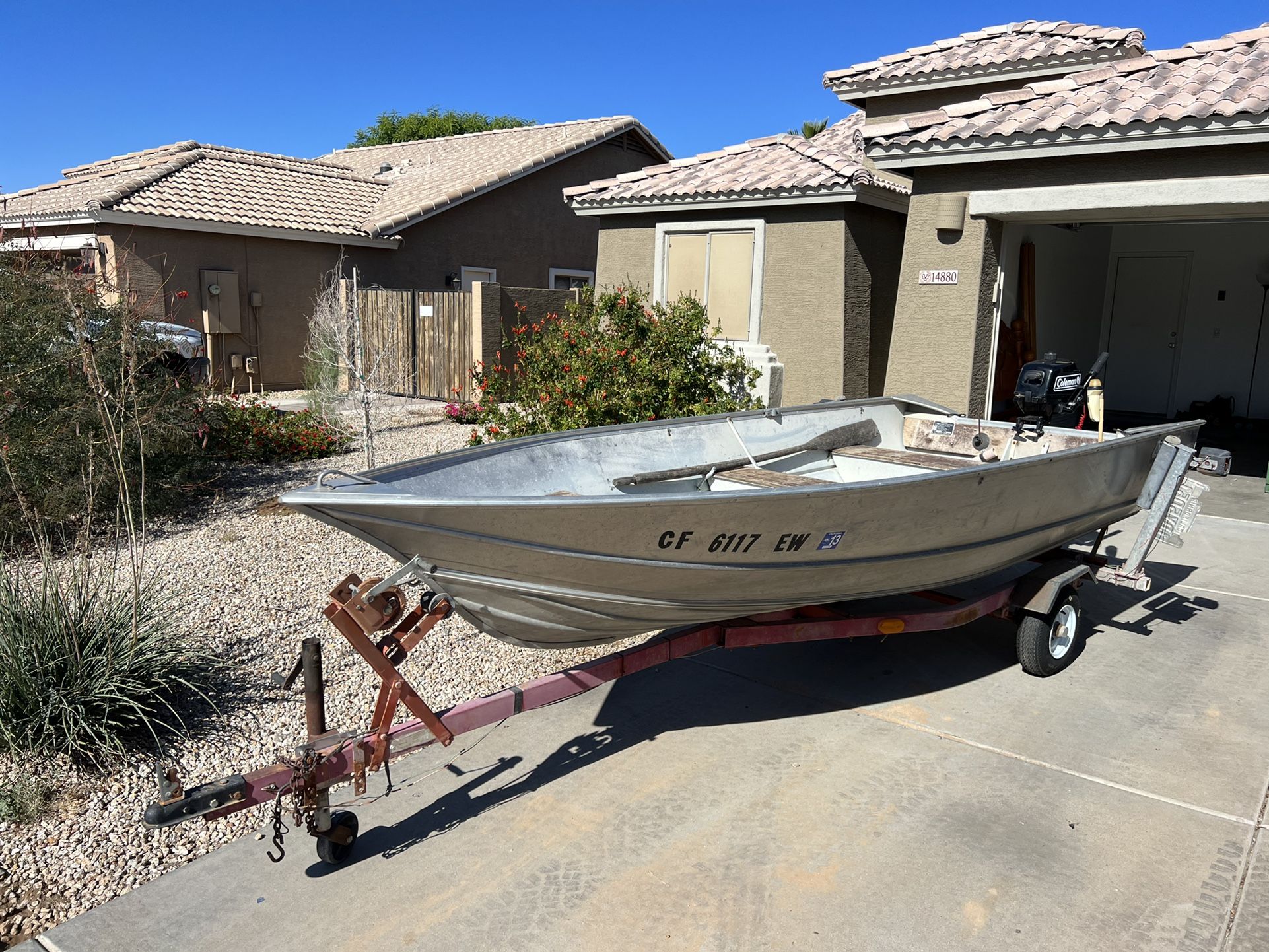 14 Foot Gregor Aluminum Boat for Sale in Sun City, AZ - OfferUp