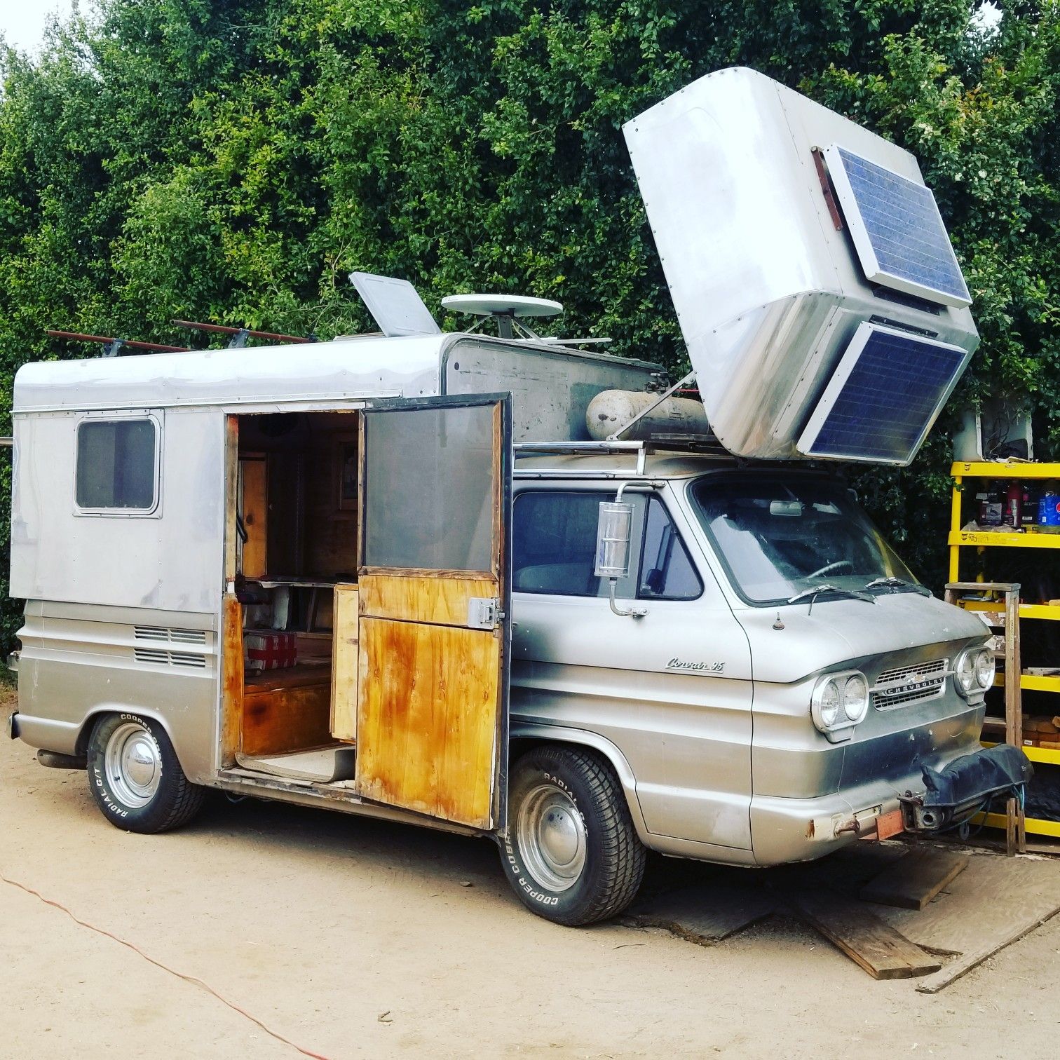 61 corvair pickup rampside rv,motorhome,65 corsa 140h.p. engine for ...