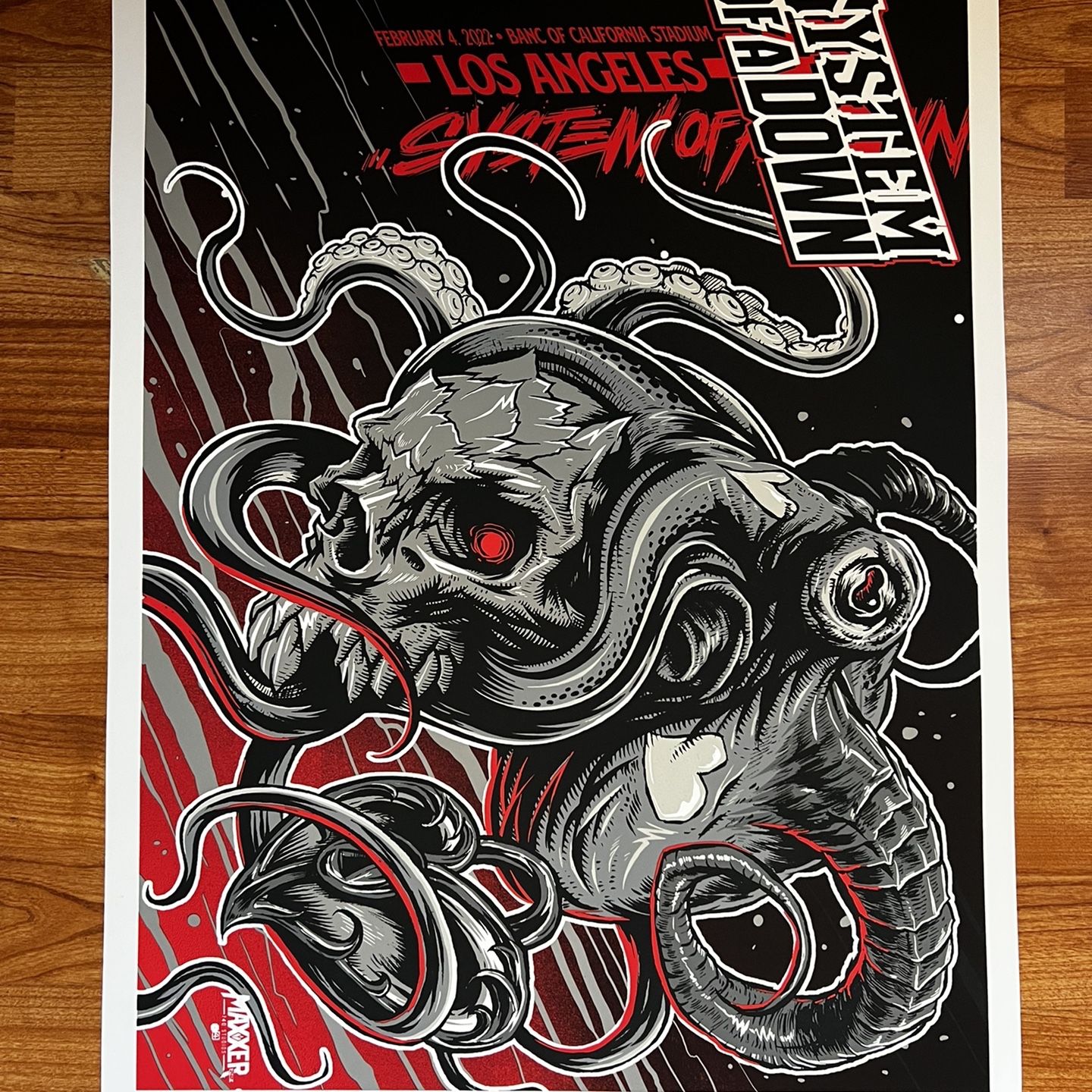 System Of A Down Concert Poster