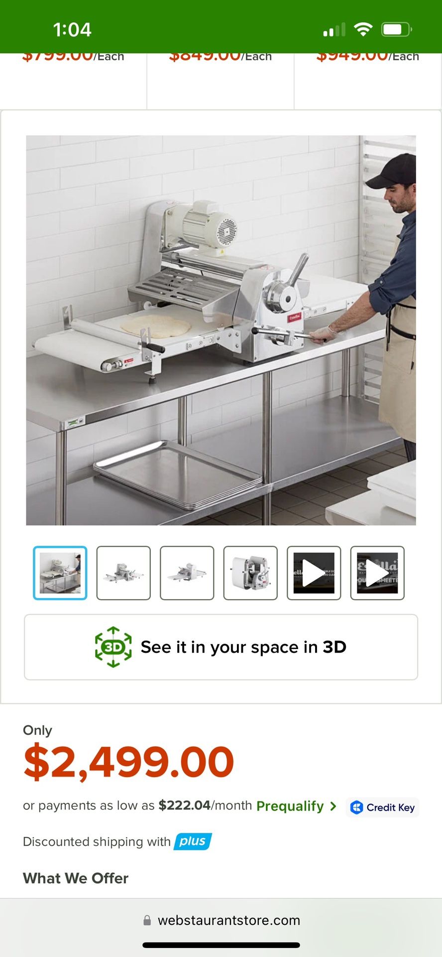 Reversible Sheeter With 72x 32” NSF Table for Sale in Seattle, WA - OfferUp