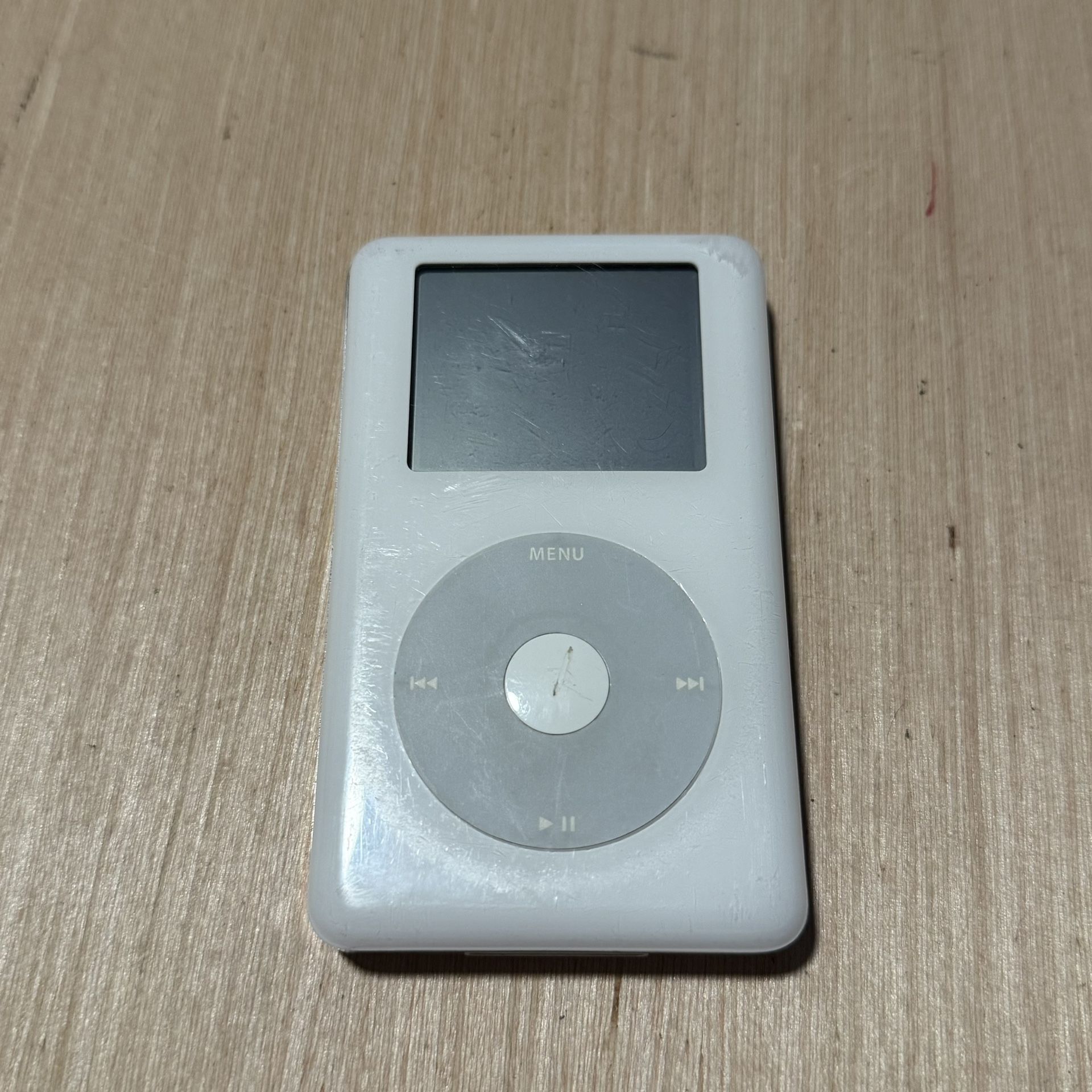 Apple iPod Classic Model-A1059 20GB BROKEN White Bad Hard Drive For ...