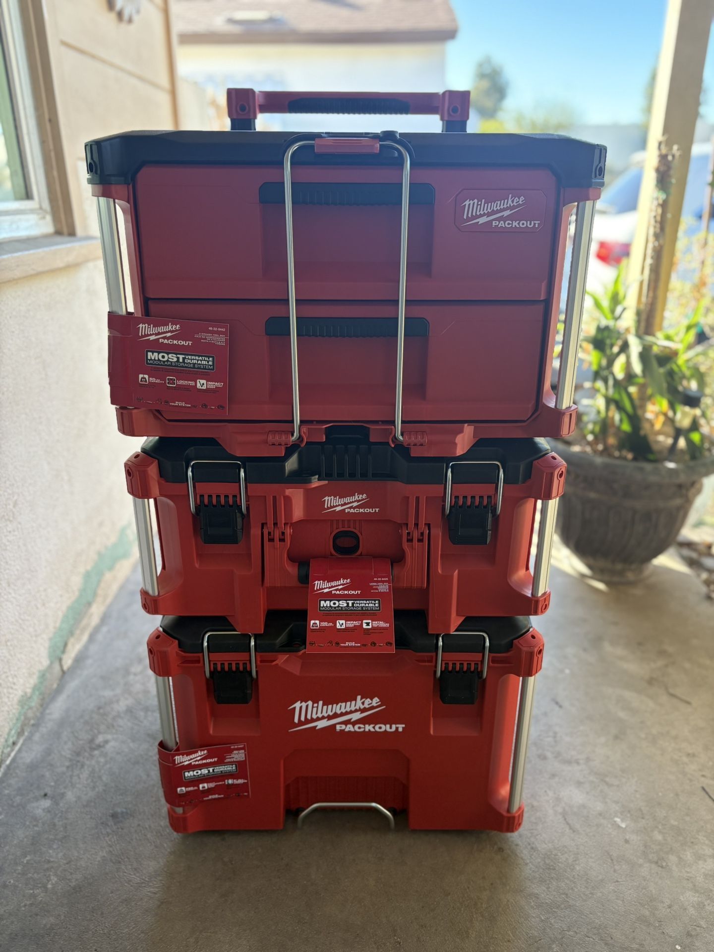 Milwaukee Packout Rolling Tool Box/ Large Tool Box/ 2- Drawer Packout ...