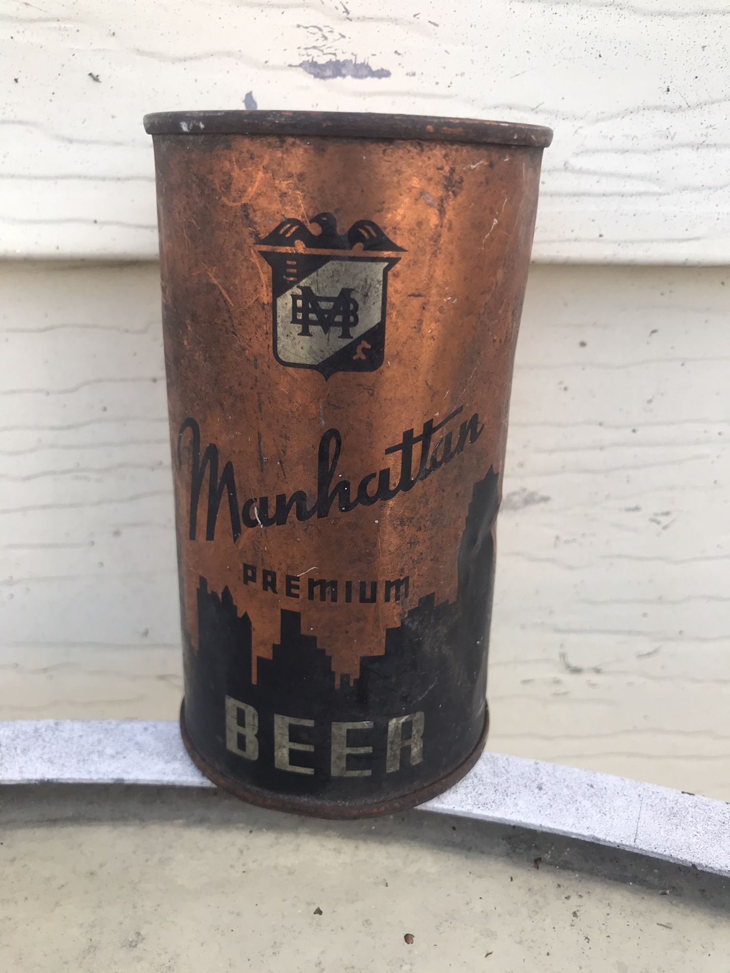 MANHATTAN PREMIUM BEER CAN, MANHATTAN BREWING CO., CHICAGO, IL NICE ...
